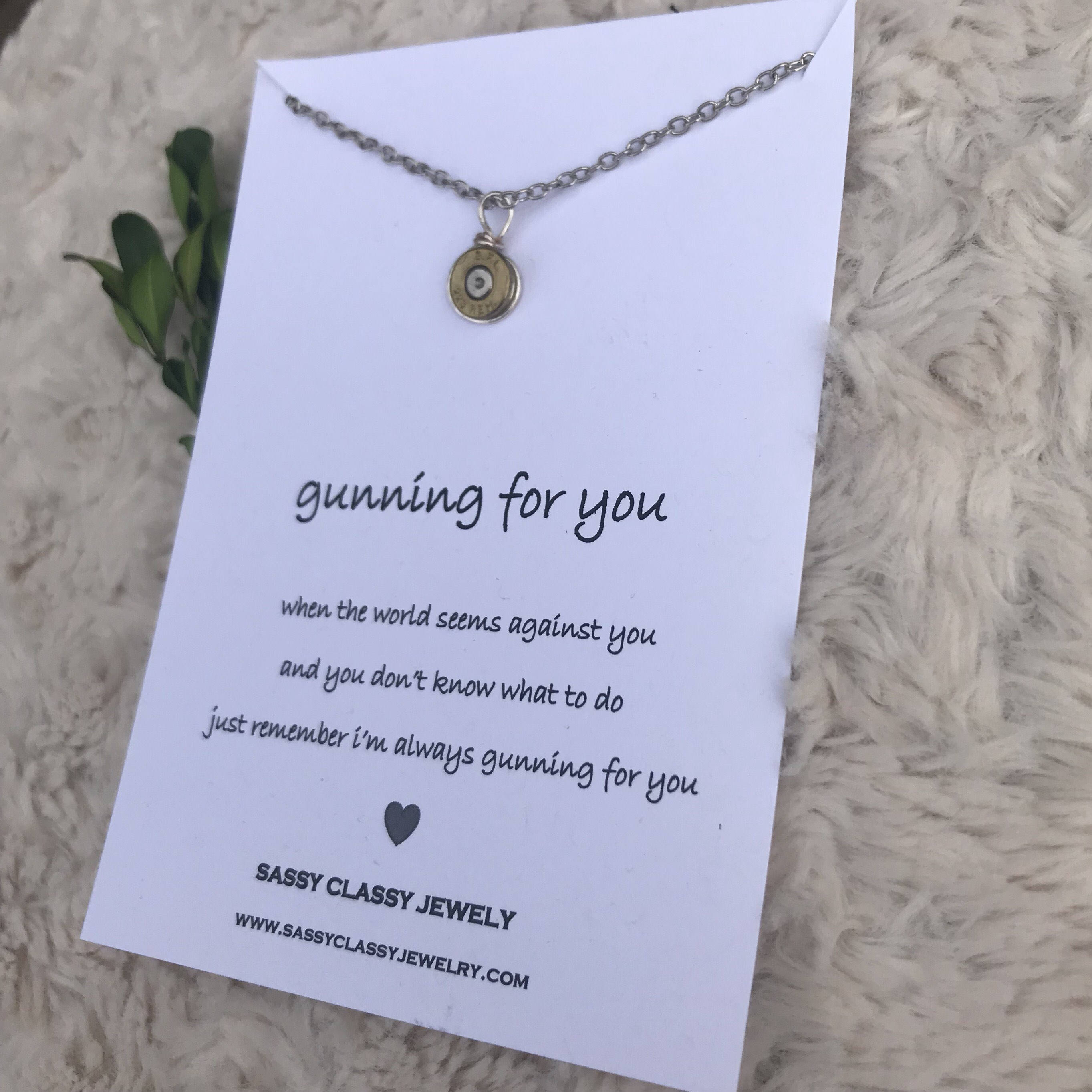 Bullet Necklace for Best Friend Jewelry Gift for Her Encouragement Gift ...