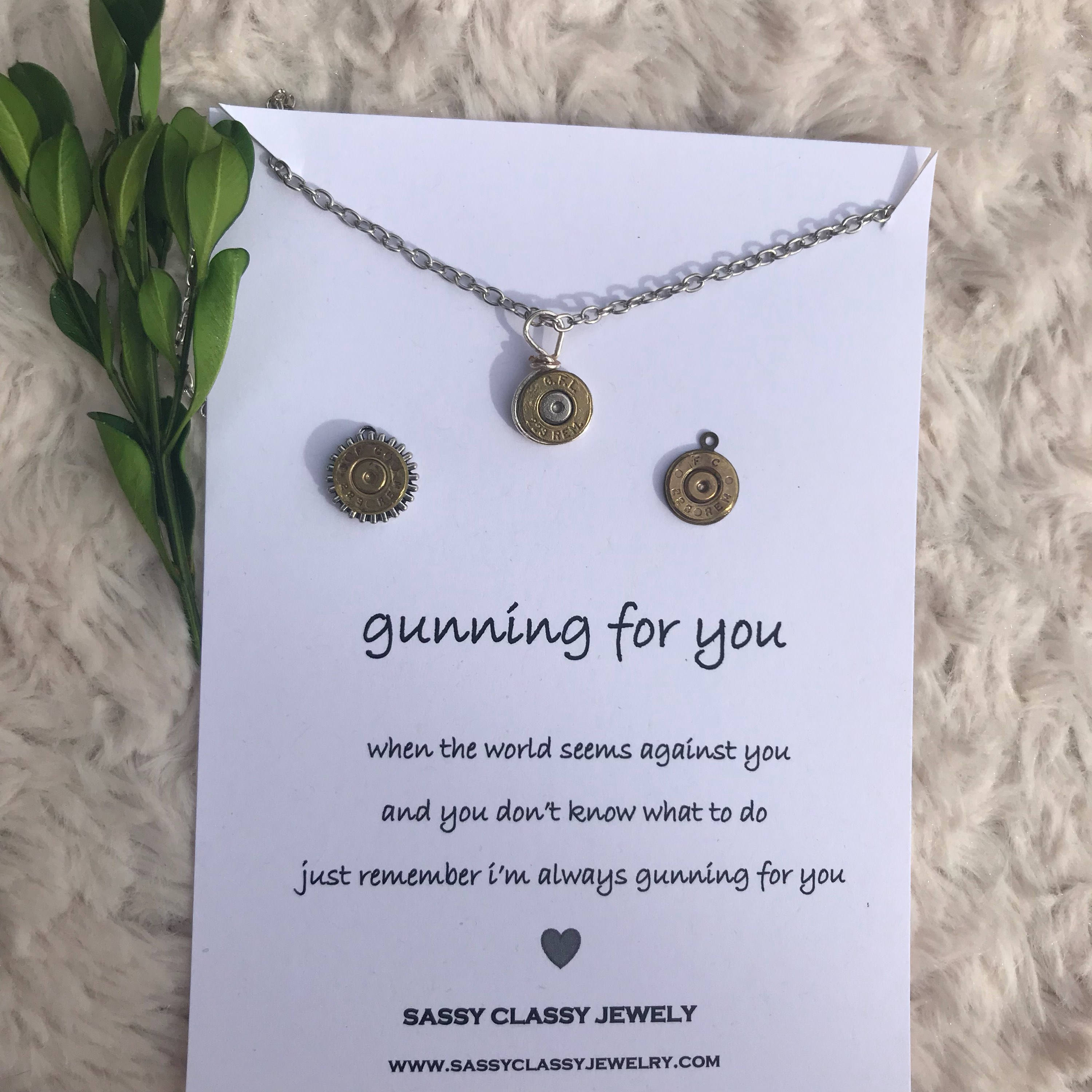 Bullet Necklace for Best Friend Jewelry Gift for Her Encouragement Gift ...