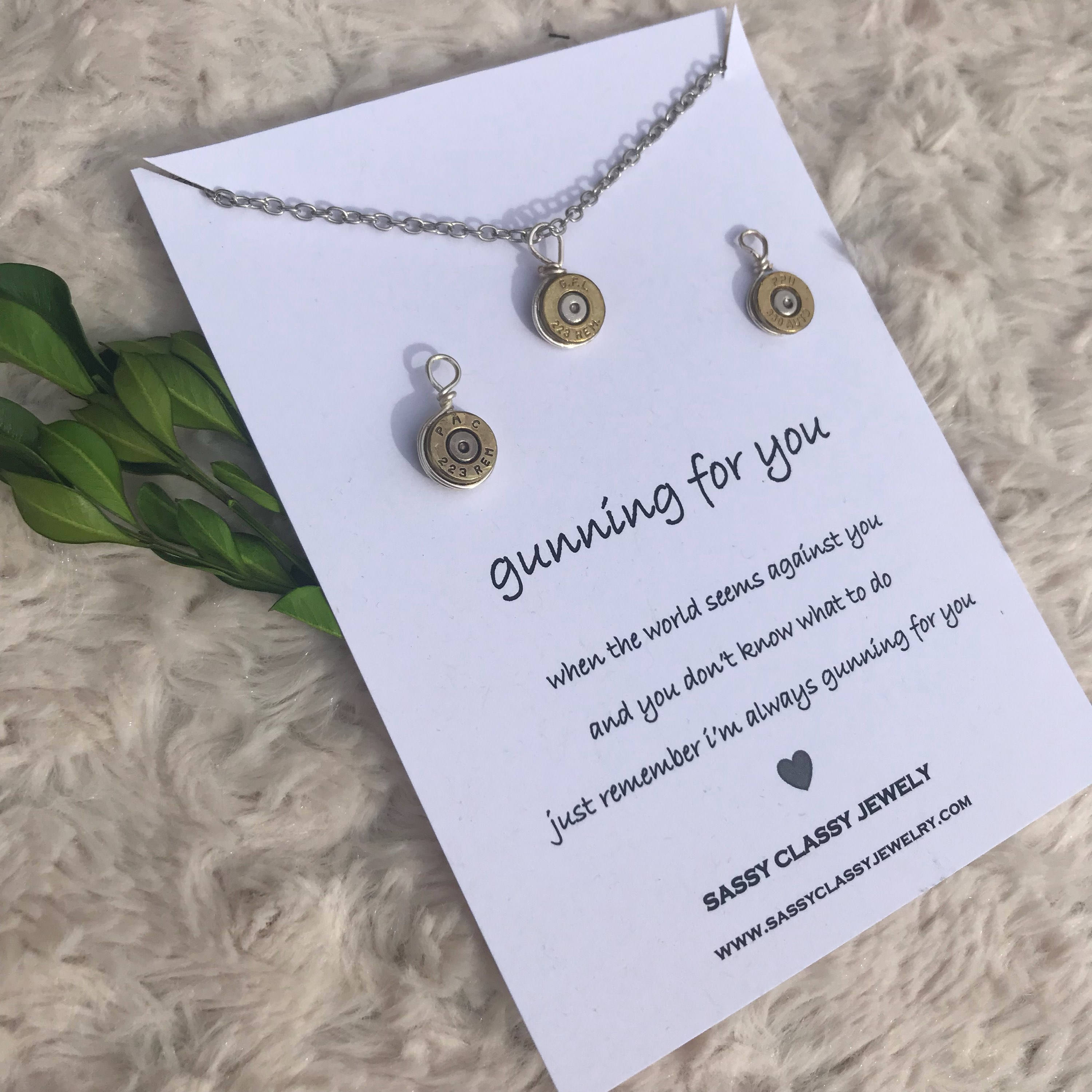 Bullet Necklace for Best Friend Jewelry Gift for Her Encouragement Gift ...