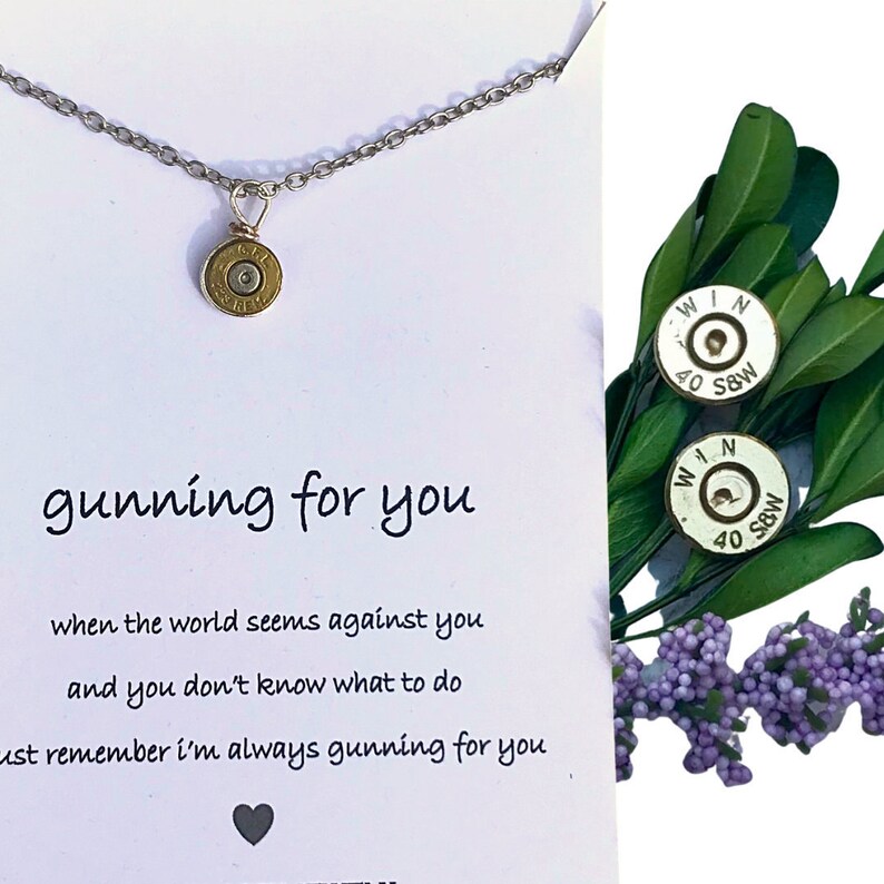 Bullet Necklace for Best Friend Jewelry Gift for Her Encouragement Gift ...