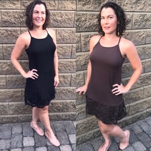 Lace Dress Extender Slip Extenders White Lace Extender Convertible ...