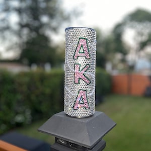 Personalized Alpha Kappa Alpha Sorority Incorporated Bling Tumbler ...