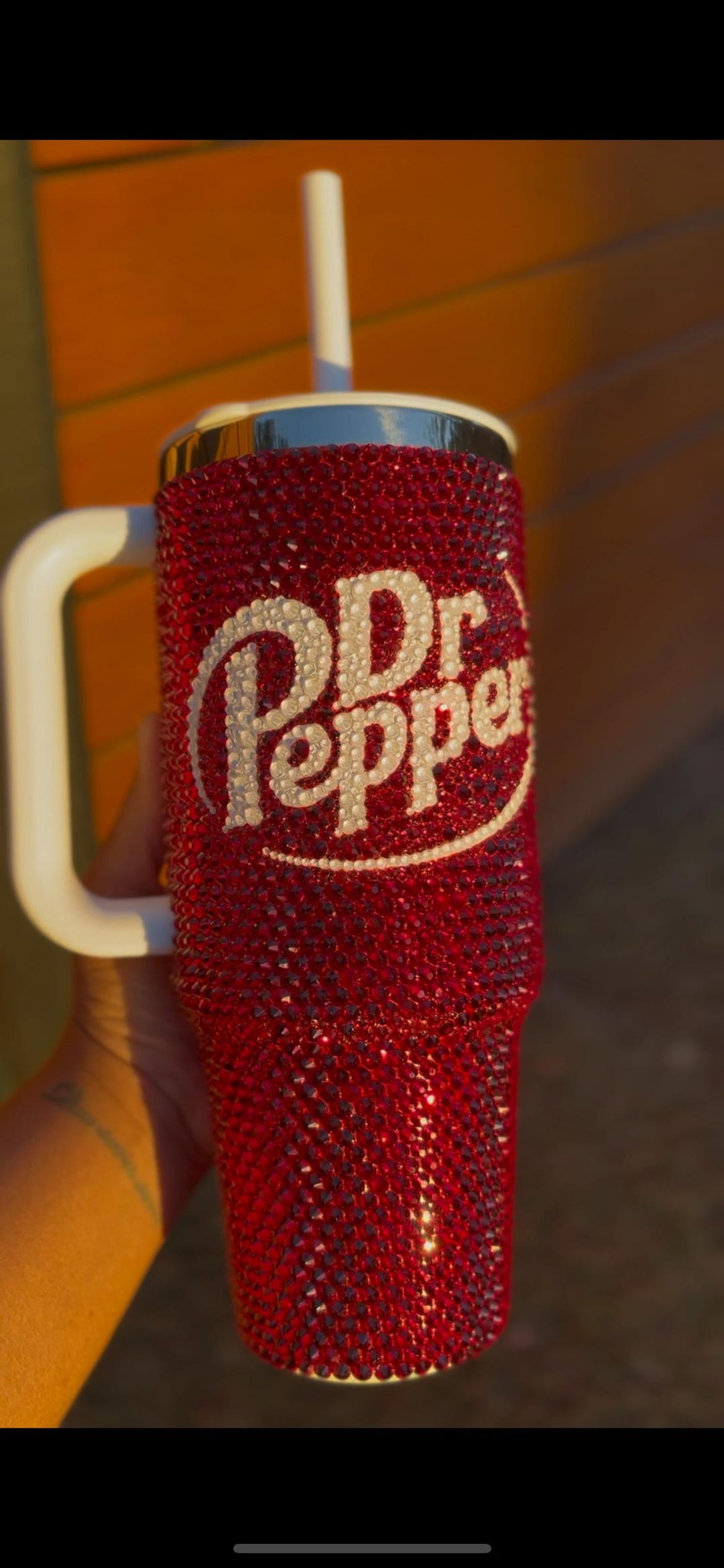 Full Bling Dr Pepper 40 Oz Hydroflask | Rhinestone Water Bottle ...
