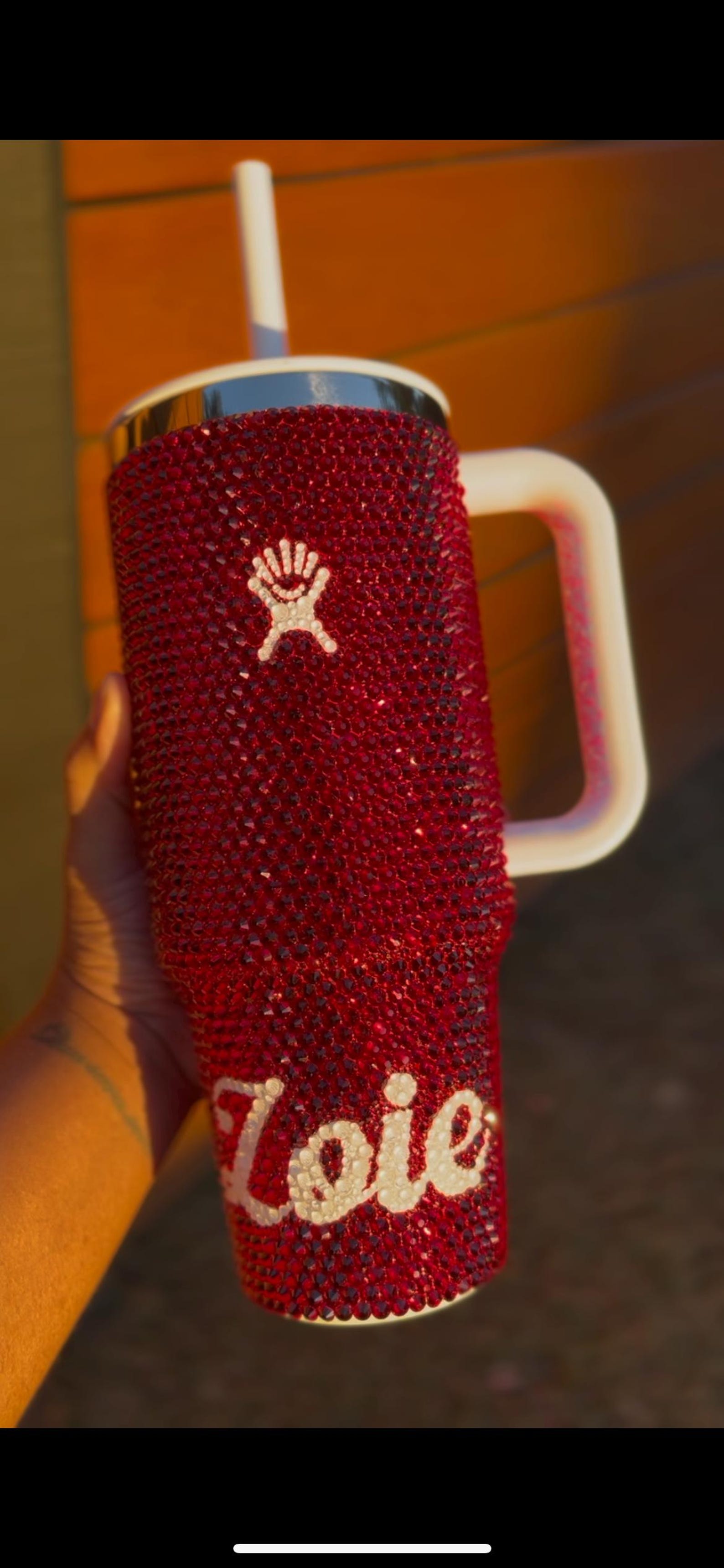 Full Bling Dr Pepper 40 Oz Hydroflask | Rhinestone Water Bottle ...
