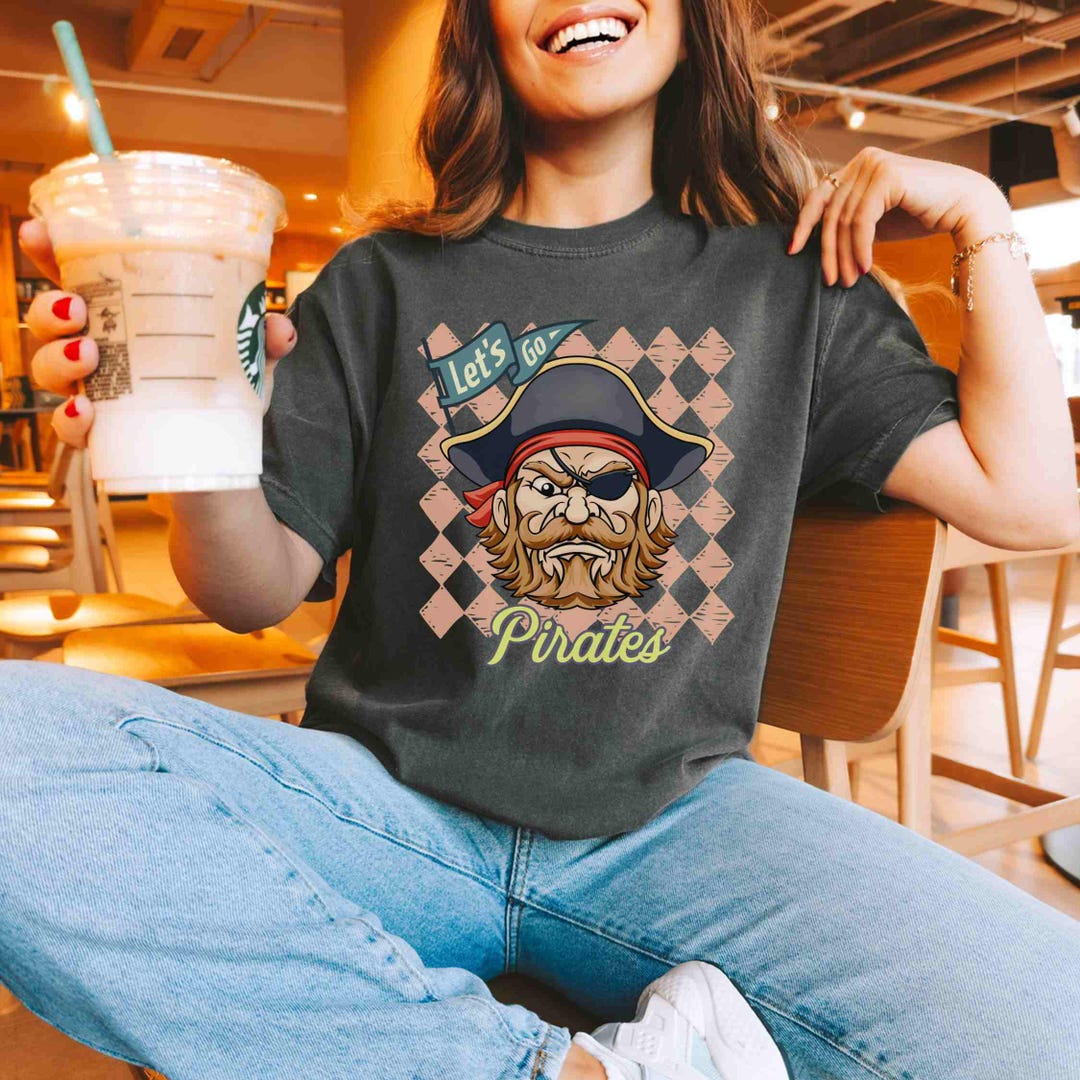 Let's Go Pirates Pennant School Spirit Shirt Teacher Shirtcustom Team ...