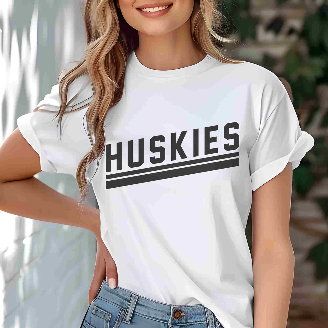 Huskies School Mascot Adult Teacher Tshirt - Etsy