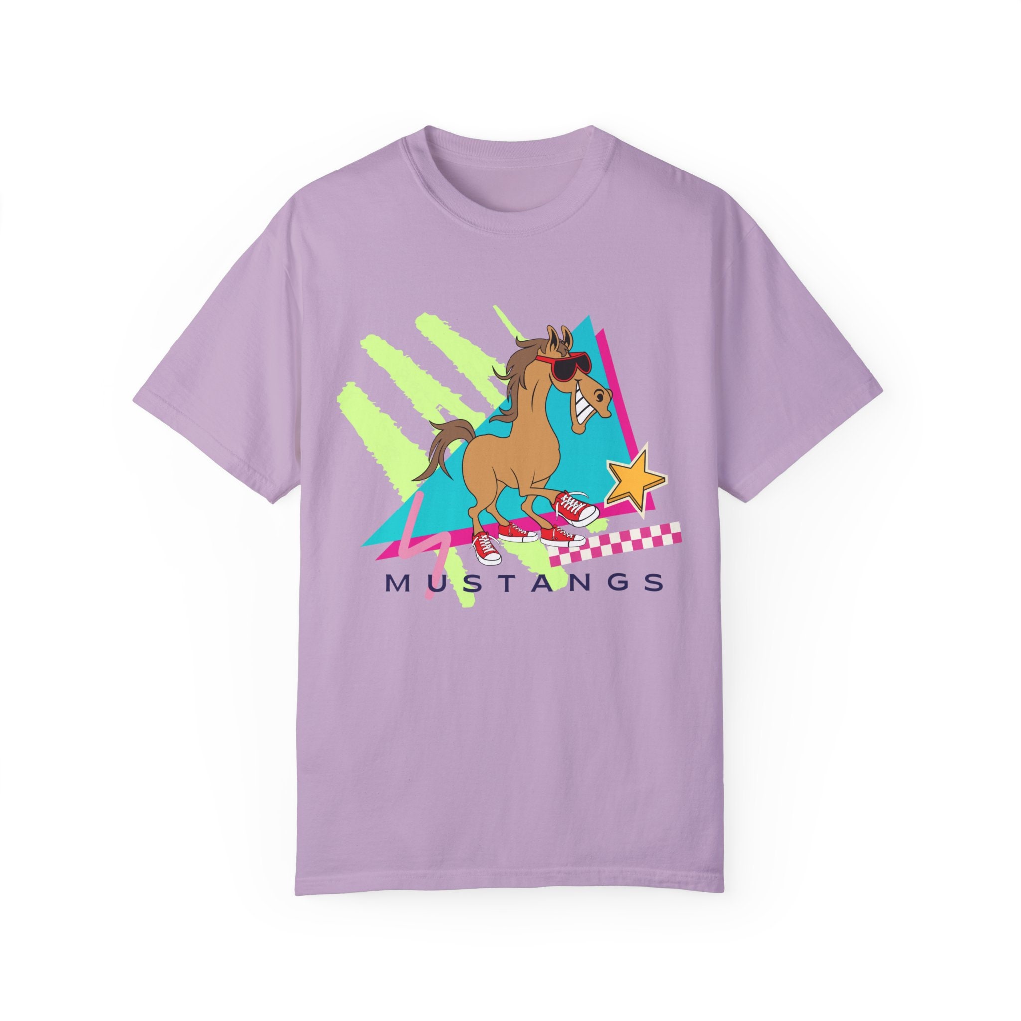 Retro Mustang Mascot School Spirit Teacher Elementary Tshirt - Etsy
