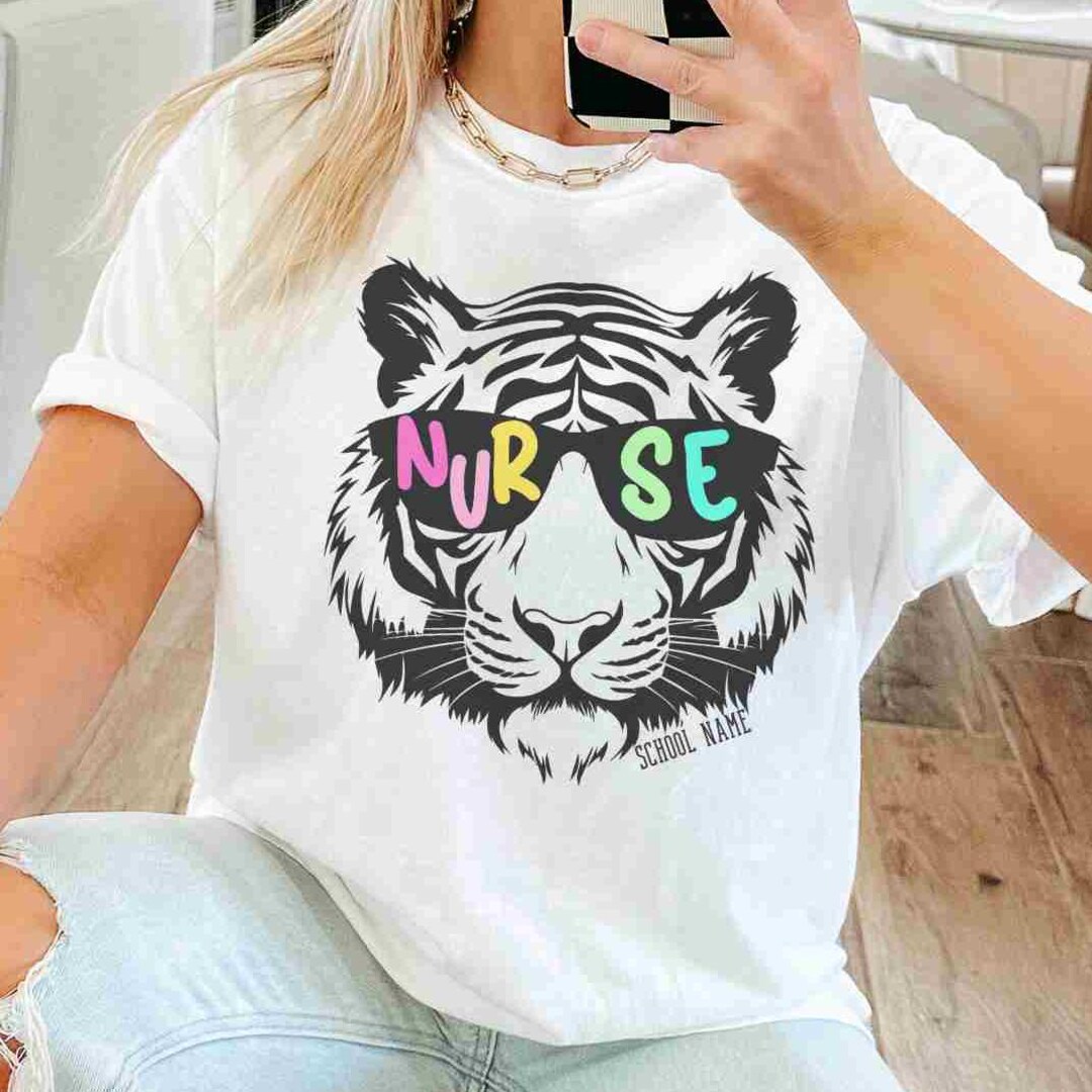 Custom School Spirit Nurse Tiger Shirt - Etsy