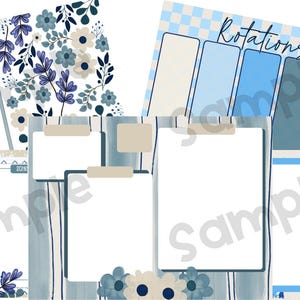 Blue Winter Daily Slides - Google Slides - Templates - Etsy