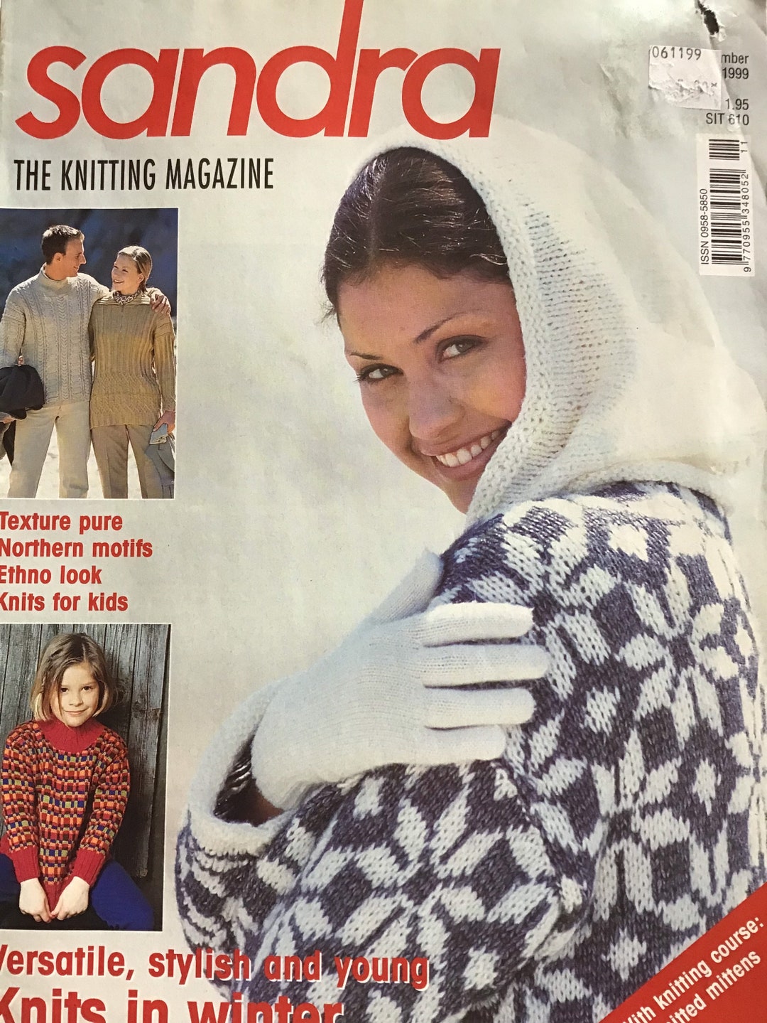 Sandra Knitting Magazine Pattern November 1999 Women’s Children’s ...