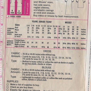 Vintage 1969 Simplicity Sewing Pattern 8634 Misses Super | Etsy