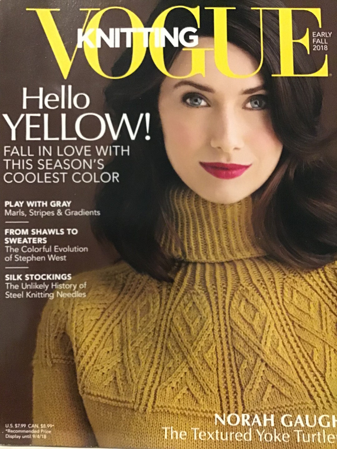 Vogue Knitting Pattern International Magazine Early Fall 2018 Women’s ...
