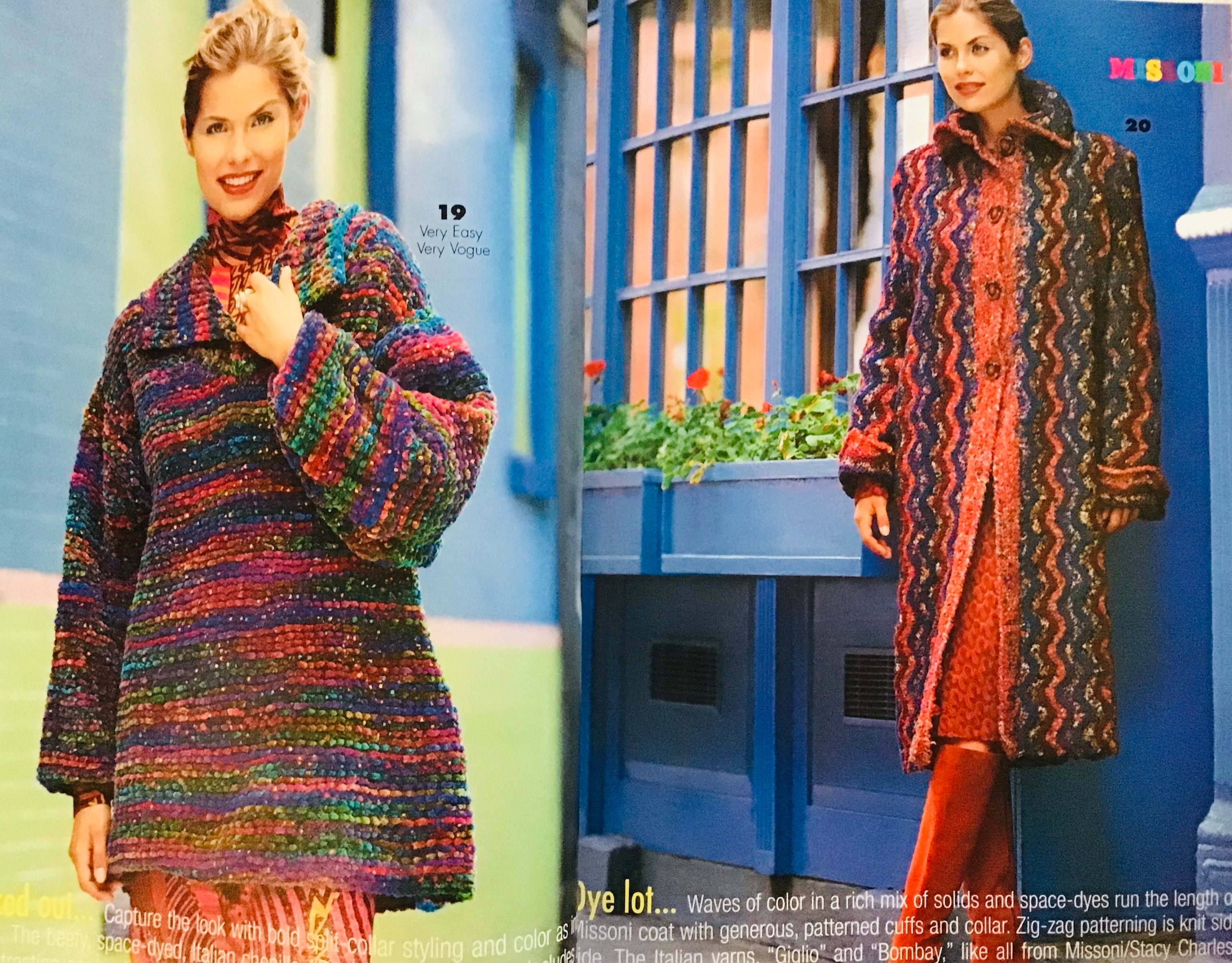 Vogue Knitting International Magazine Pattern Winter 1997/98 - 35 ...
