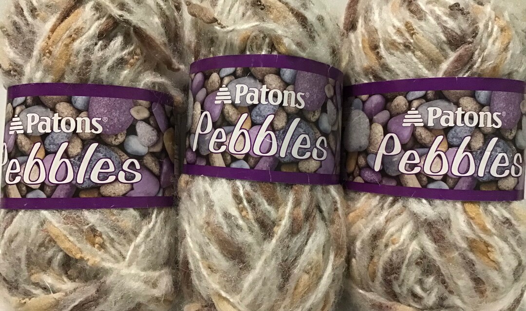 3 Skeins Patons Pebbles Color White Rock 50 Grams 1.75 - Etsy