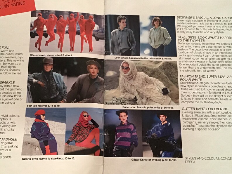 Knitting Pattern Pingouin Magazine No. 76 Womens Aran | Etsy