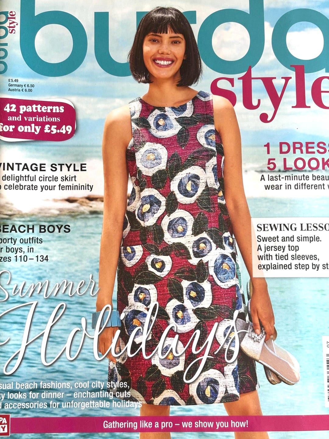 Burda Magazine July 2018 Sewing Pattern Women's Dress Jumpsuit ...