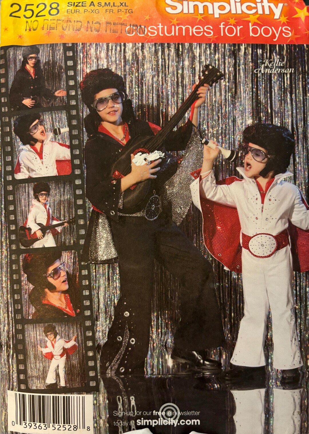 Sewing Pattern Simplicity 2528 Child’s Boy’s Jumpsuit Costume Size S-XL ...