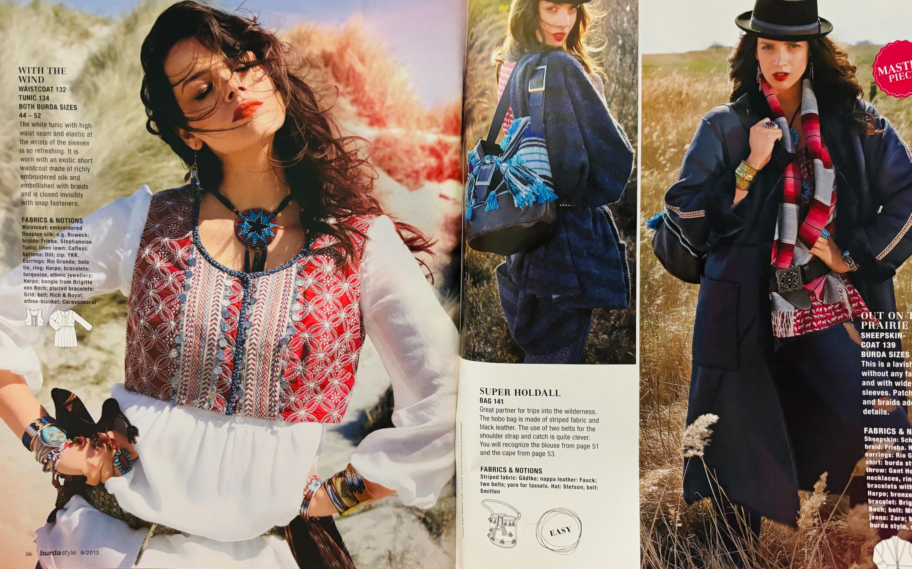 Burda Magazine September 2013 Sewing Pattern Women's Dress - English ...