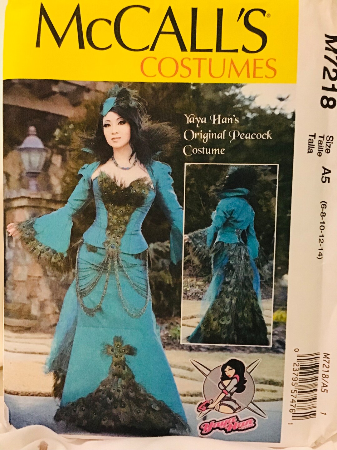 Sewing Pattern Mccall’s 7218 Women’s Original Peacock Costume Yayahan ...