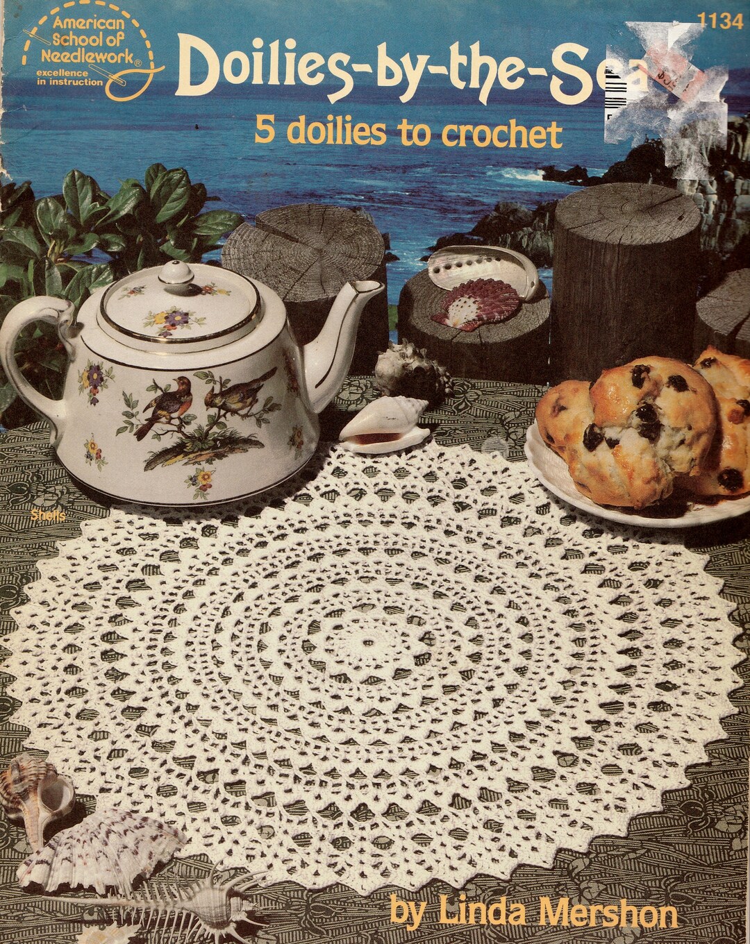 Crochet Pattern Doilies-by-the-sea 5 Doilies to Crochet Doily American ...