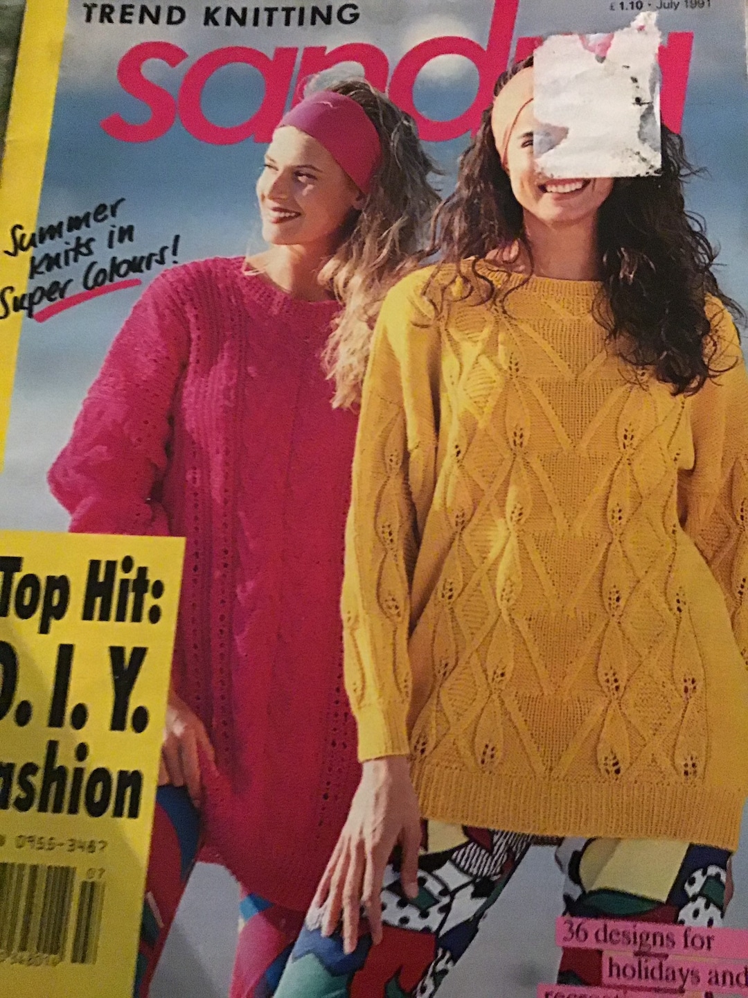 Sandra Knitting Magazine Pattern July 1991 - 36 Designs Mens Womens ...
