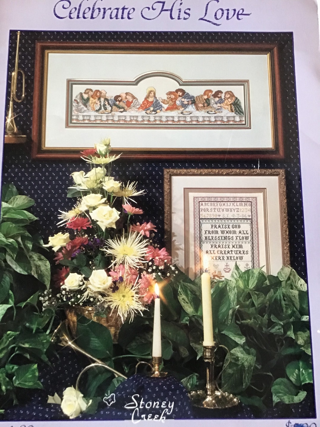 Cross Stitch Pattern Chart - Celebrate His Love - Religious God Sampler ...