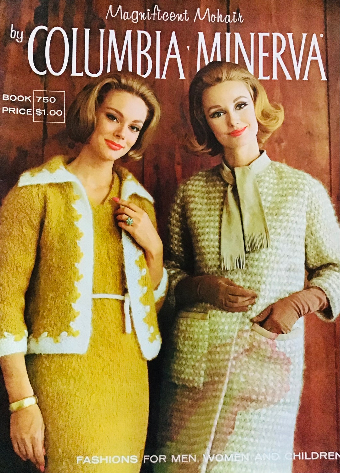Vintage Knitting Pattern - Columbia Minerva Magnificient Mohair Women ...