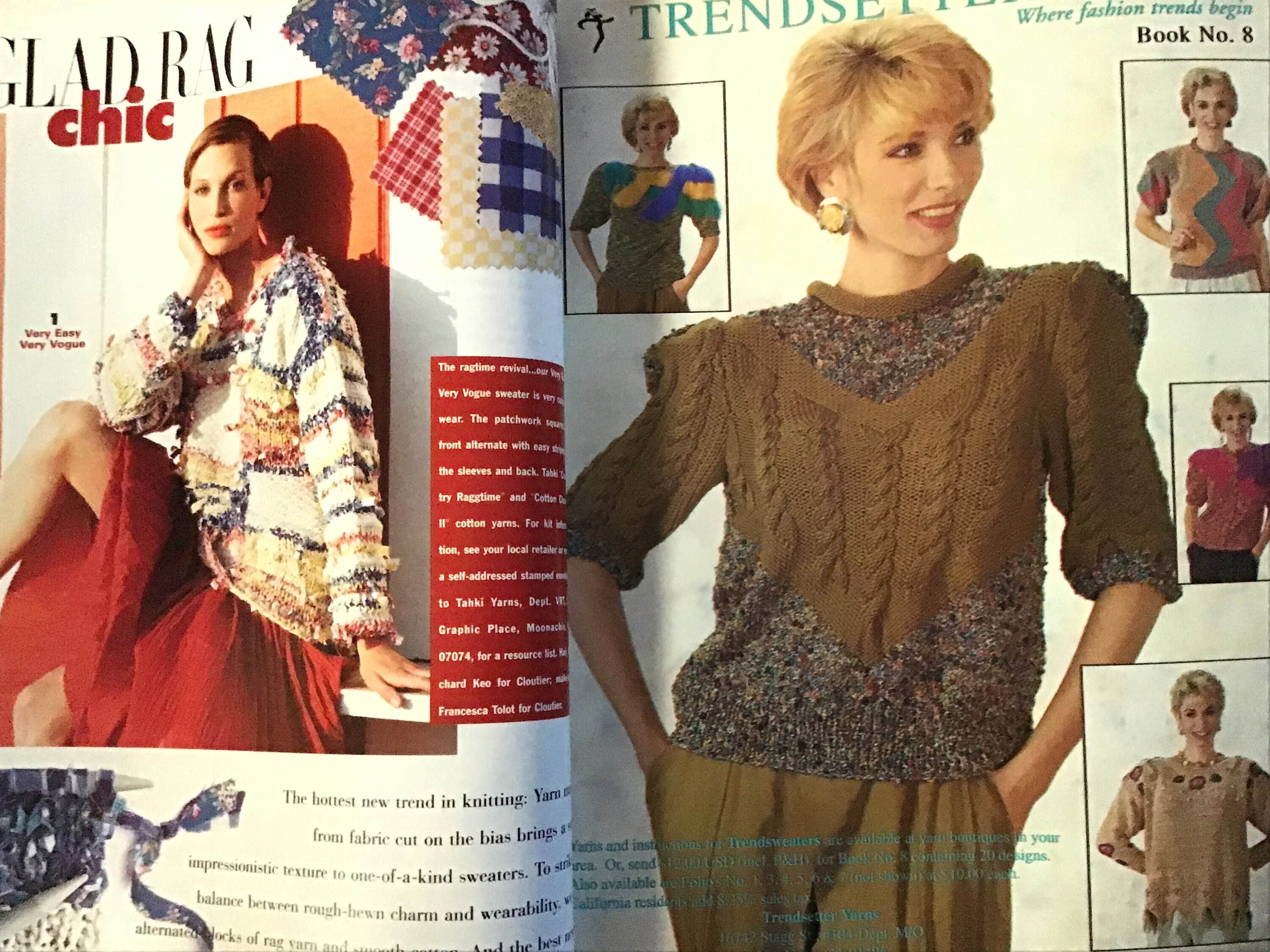 Vogue Knitting International Magazine Pattern Spring Summer 1994 - Folk ...