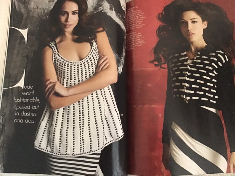 Vogue Knitting Pattern Magazine International Women’s Dress Sweater ...