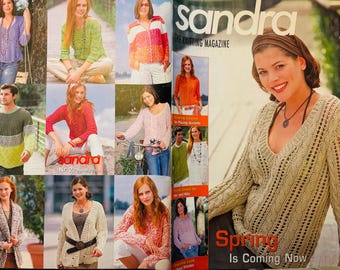 Sandra the Knitting Magazine September 2006 Women’s Cardigan, Sweater ...