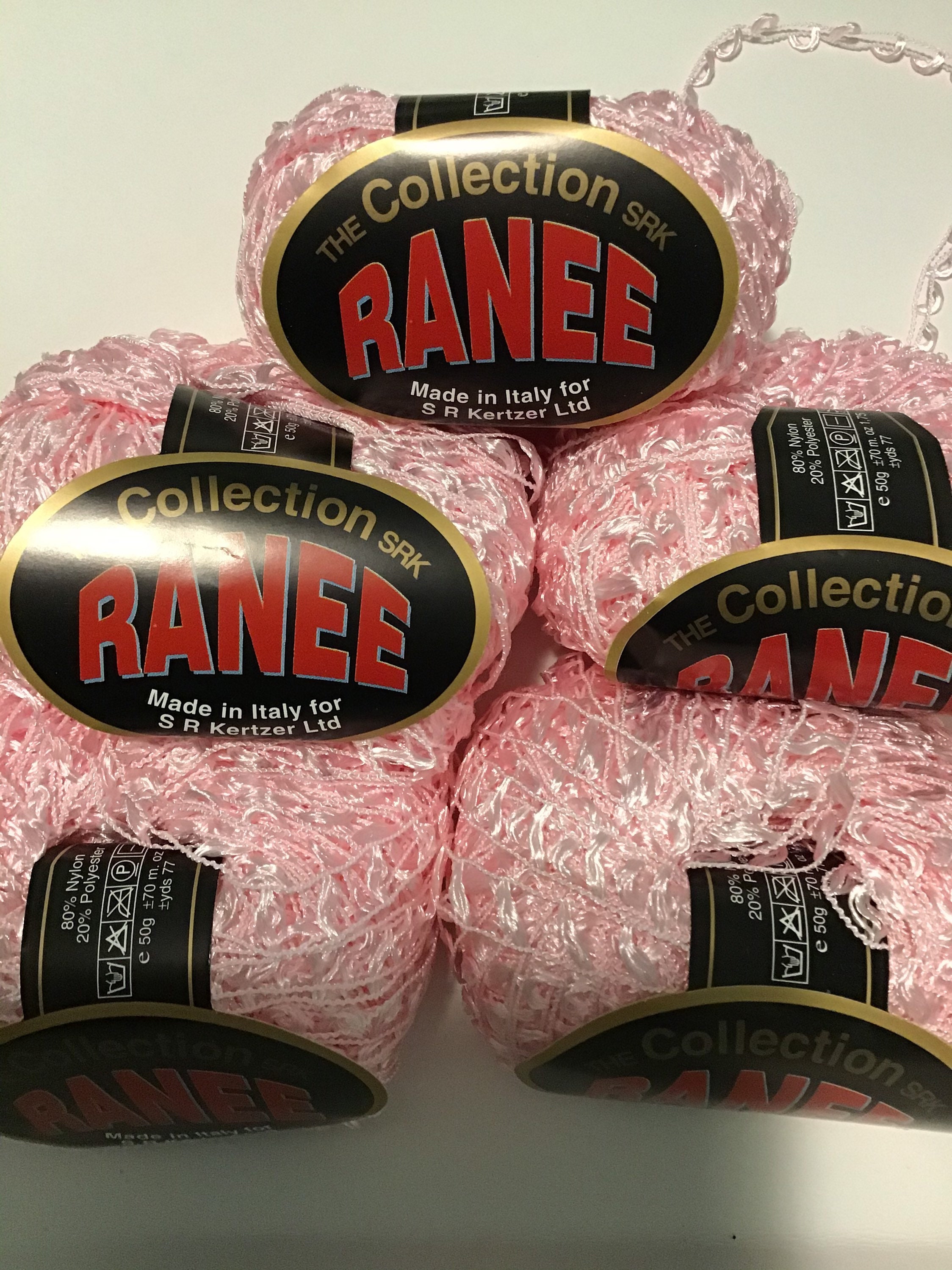5 Skeins of SRK Pink Ranee Ladder Yarn Color 60 Made in - Etsy