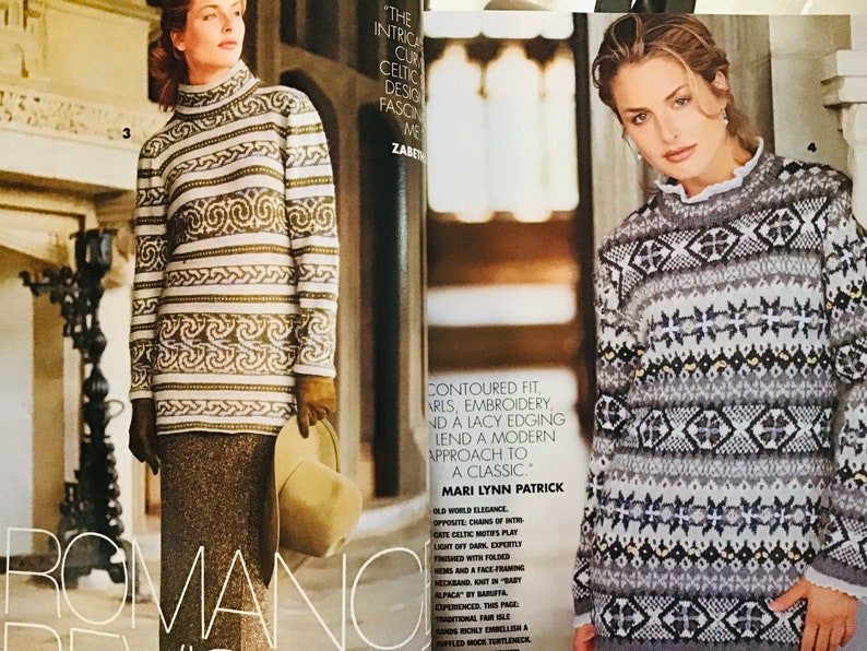 Vogue Knitting International Magazine Pattern Winter 1997/98 - 35 ...
