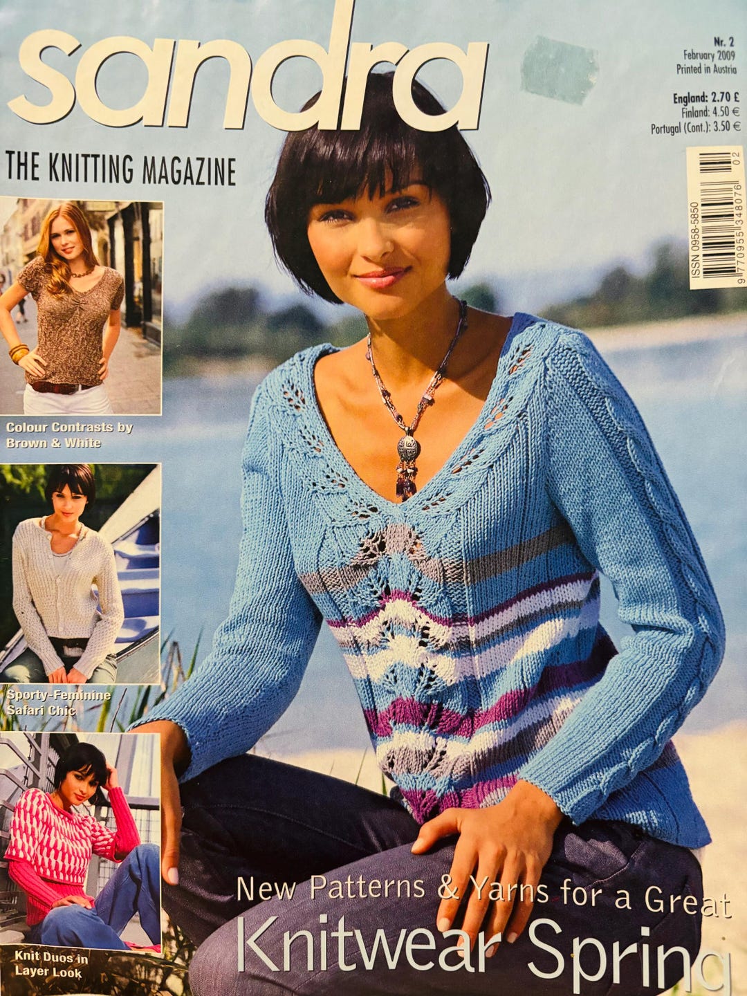 Sandra the Knitting Magazine February 2009 Women’s Cardigan, Sweater ...