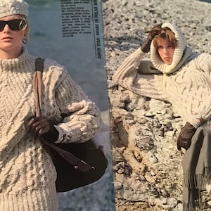 Knitting Pattern Pingouin Magazine No. 76 Womens Aran | Etsy