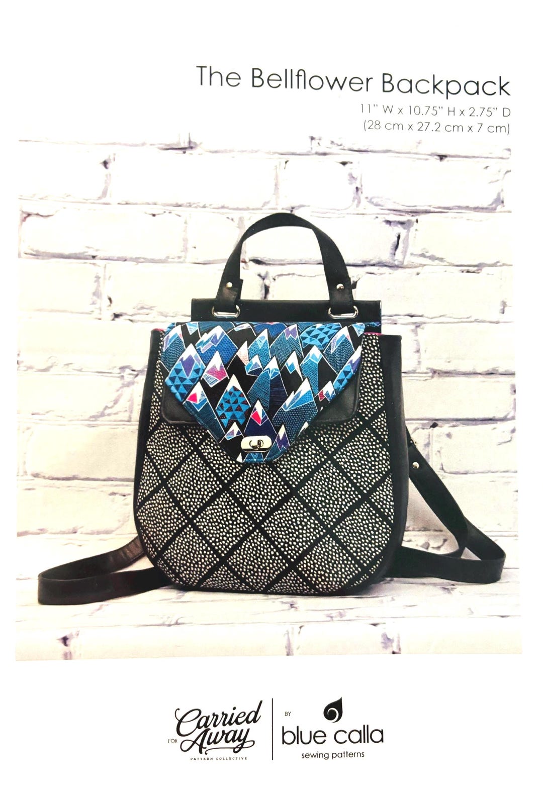 Sewing Pattern Blue Calla the Bellflower Backpack by Carried Away 11 ...