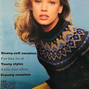Knitting Pattern Pingouin Magazine No. 137 Women’s Dress Cardigan ...