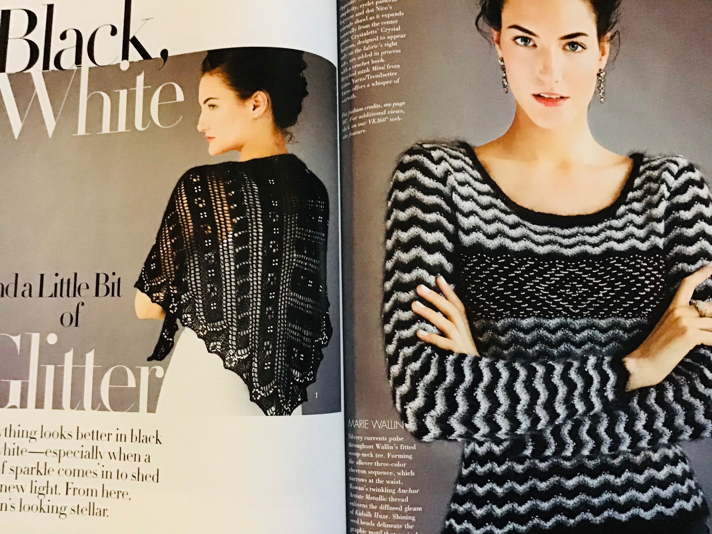 Vogue Knitting Pattern Magazine Holiday 2014 Womens Poncho | Etsy