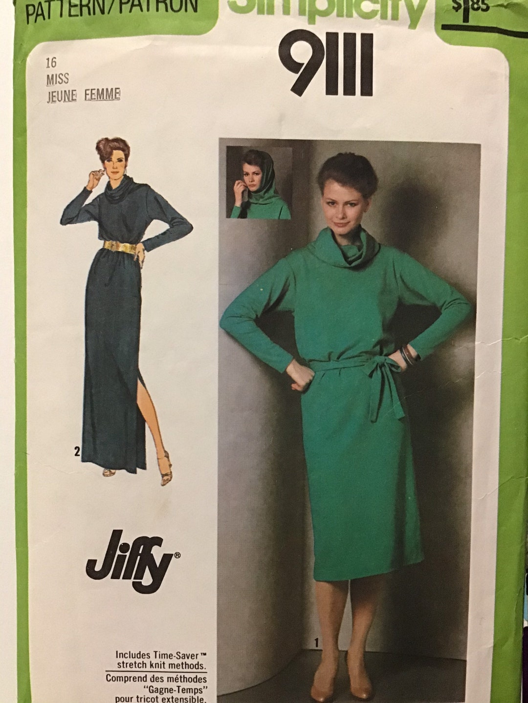 Vintage 70’s Sewing Pattern Simplicity 9111 Women’s Jiffy Pullover ...