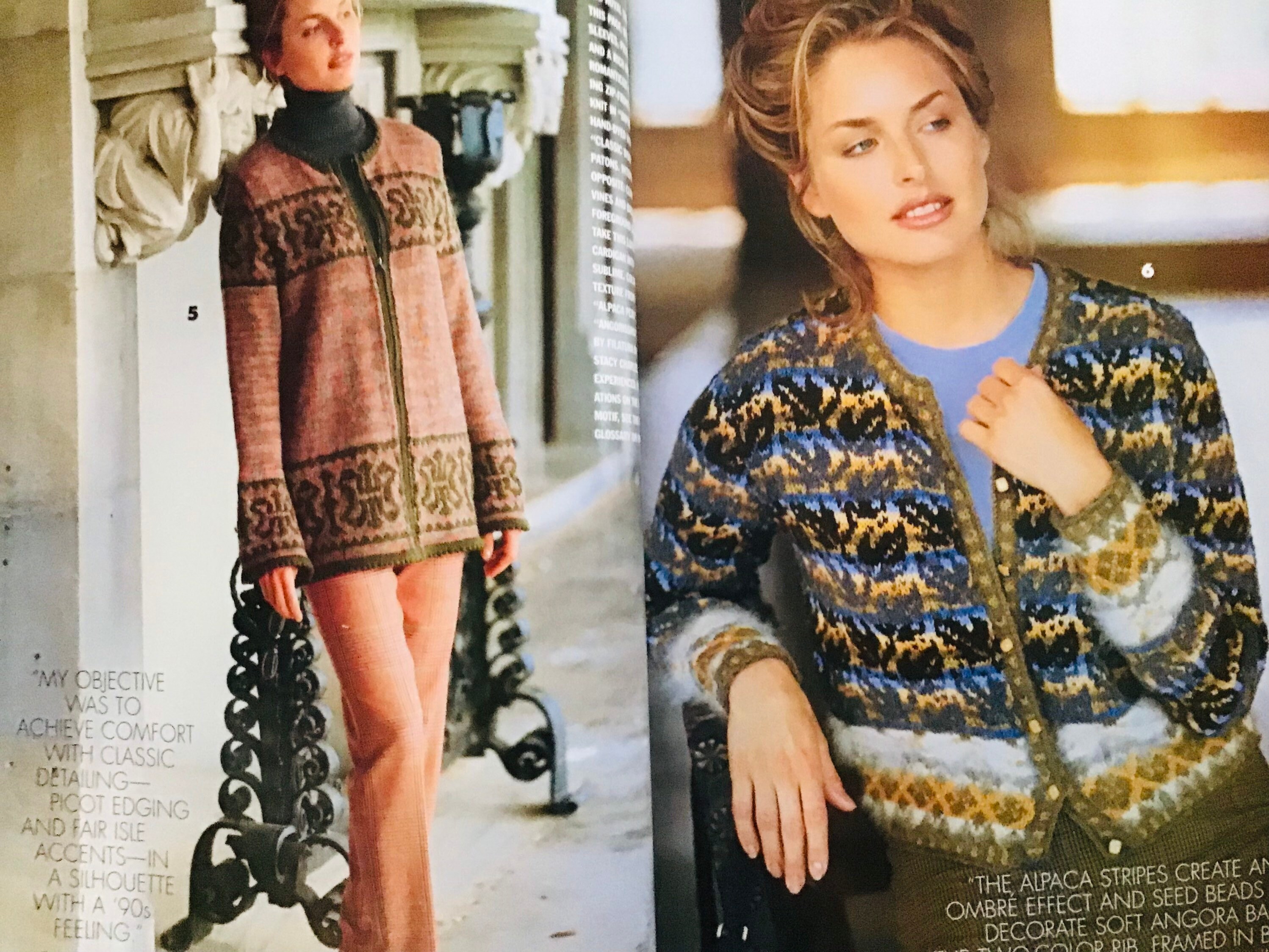 Vogue Knitting International Magazine Pattern Winter 1997/98 - 35 ...
