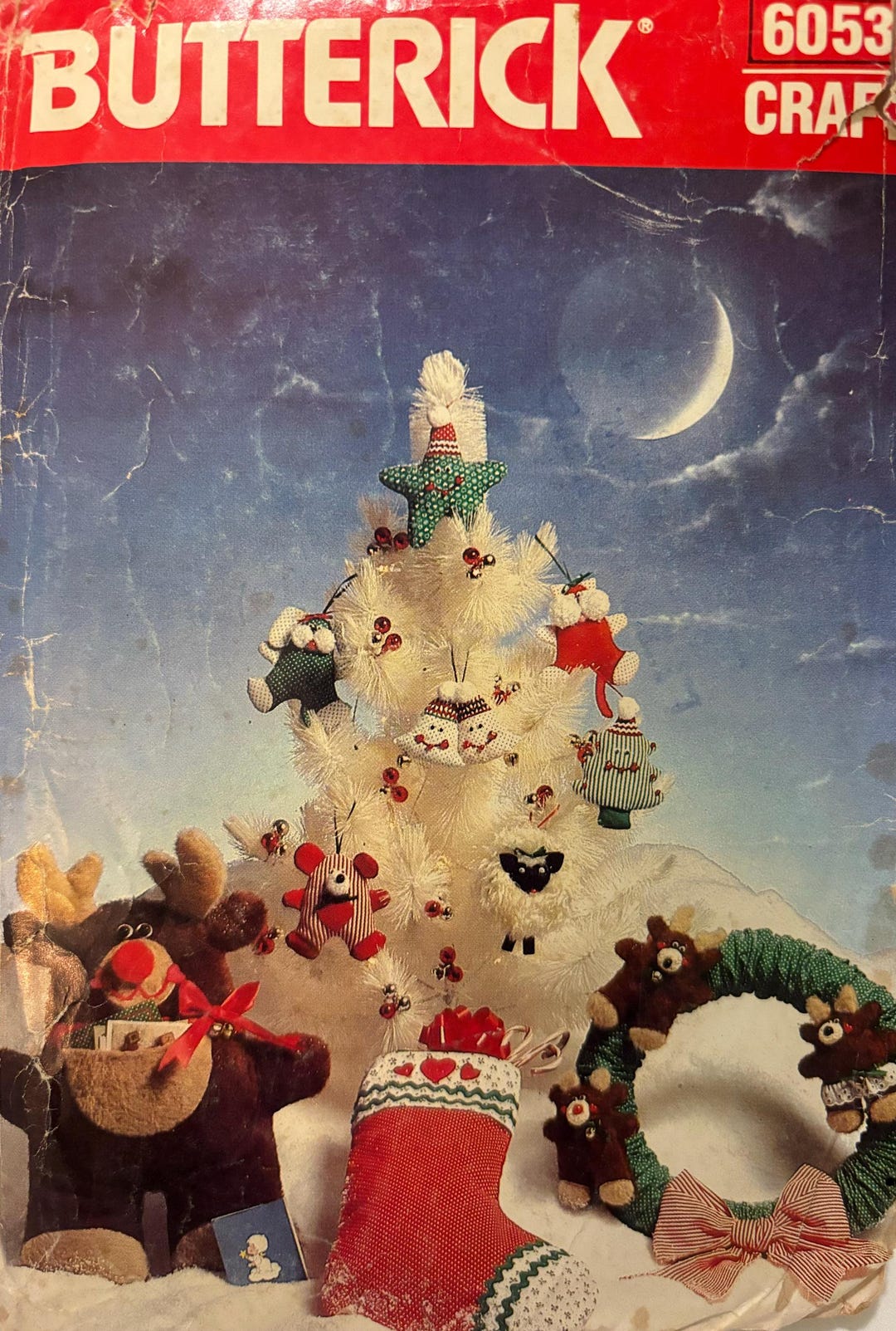 Butterick 6053 Sewing Pattern Christmas Package Cardholder Wreath ...