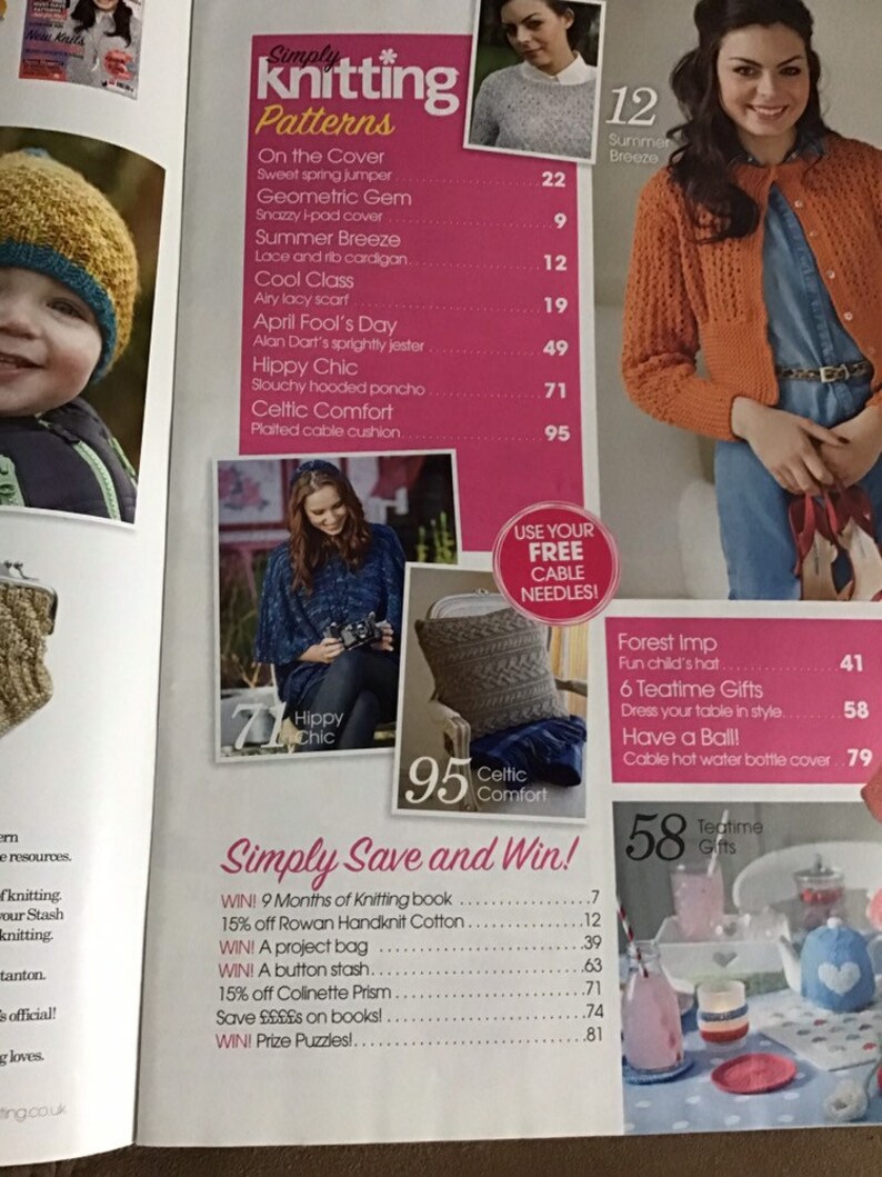 Simply Knitting Pattern Magazine Issue 105 Spring Alan - Etsy