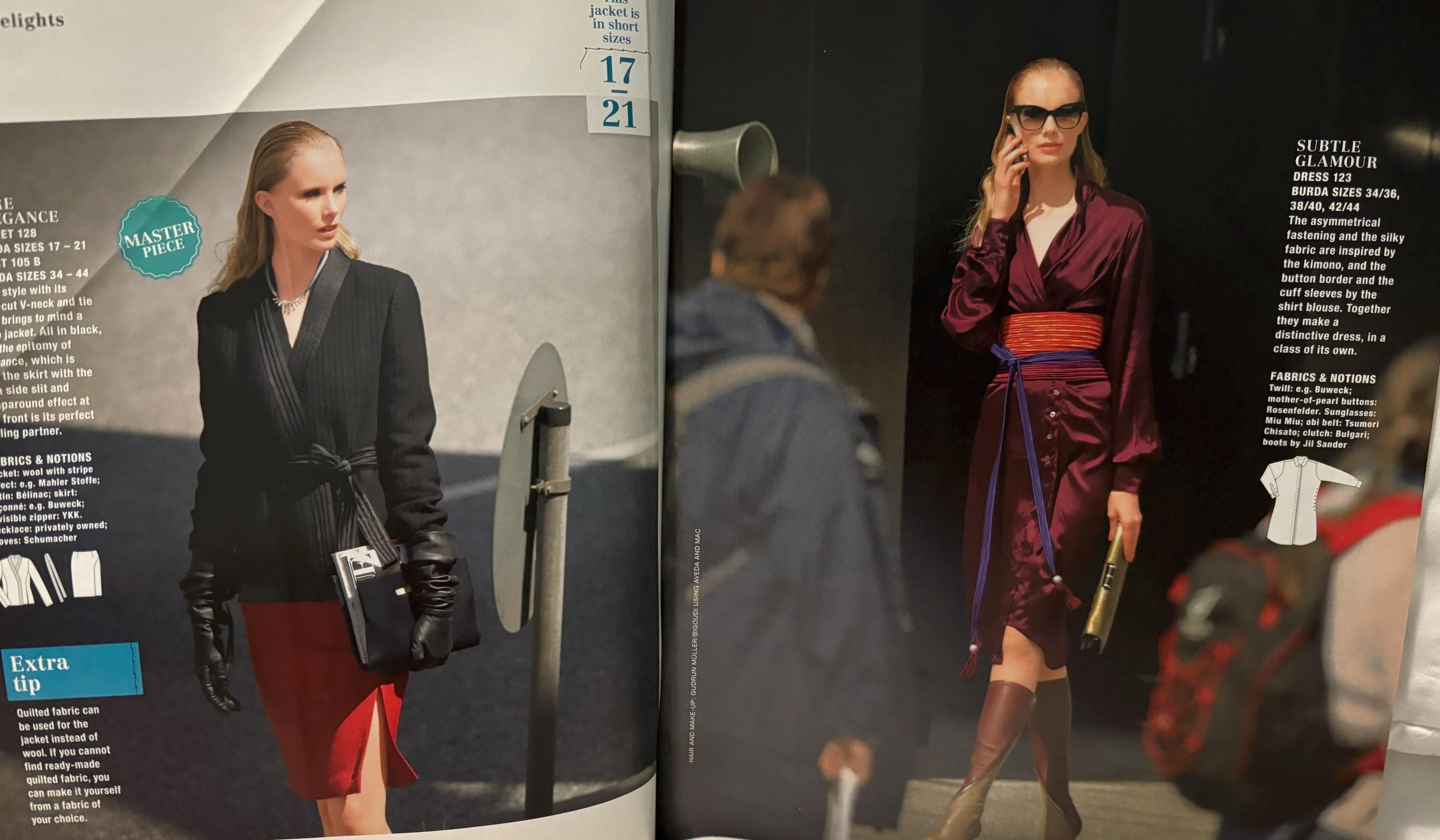 Burda Magazine September 2013 Sewing Pattern Women's Dress - English ...