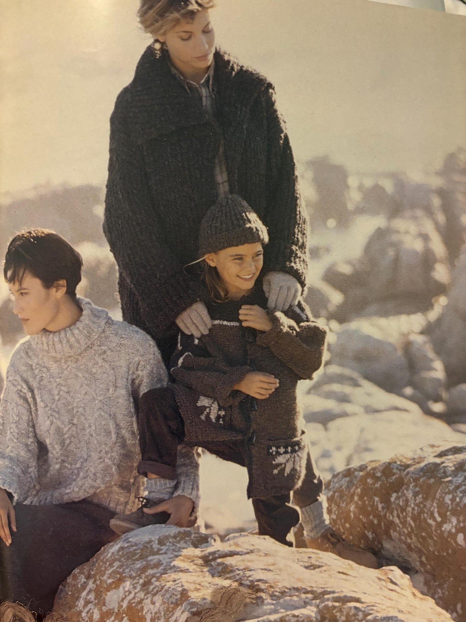 Knitting Pattern Pingouin Magazine Mens Women’s Children’s Aran Sweater ...