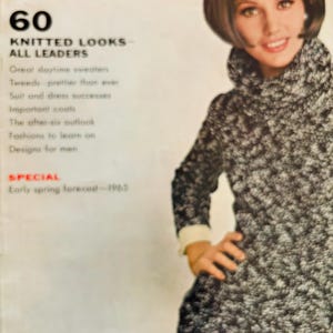 Vogue Knitting Book - Fall & Winter 1964 - Over 50 Designs - Women’s ...