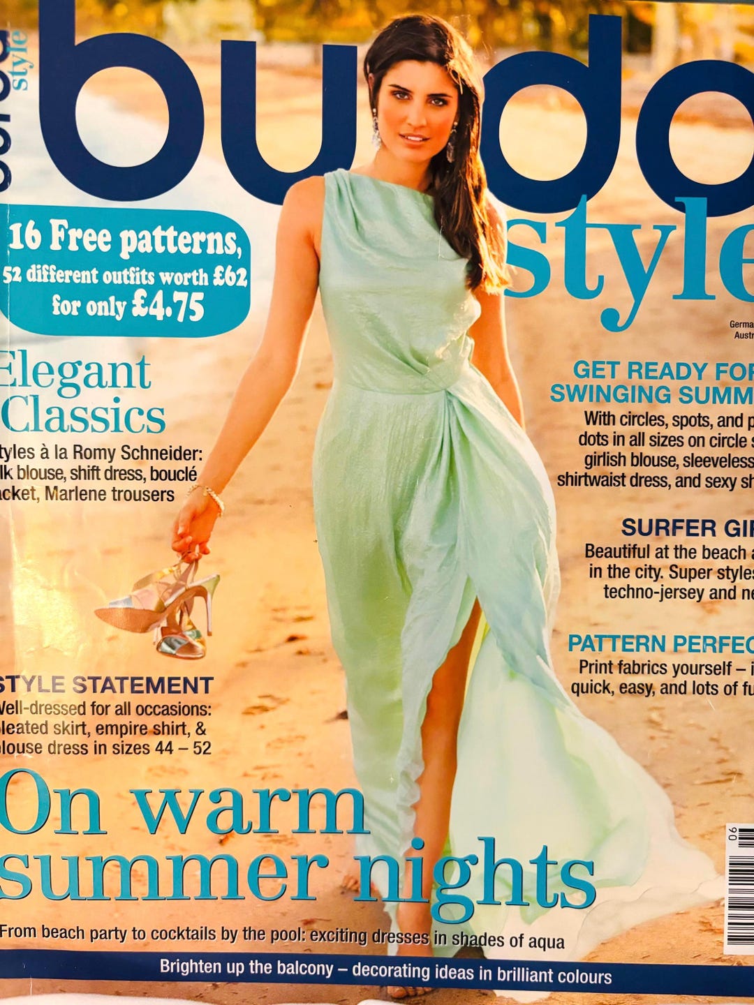 Burda Magazine May 2013 Sewing Pattern Women's Dress English ...