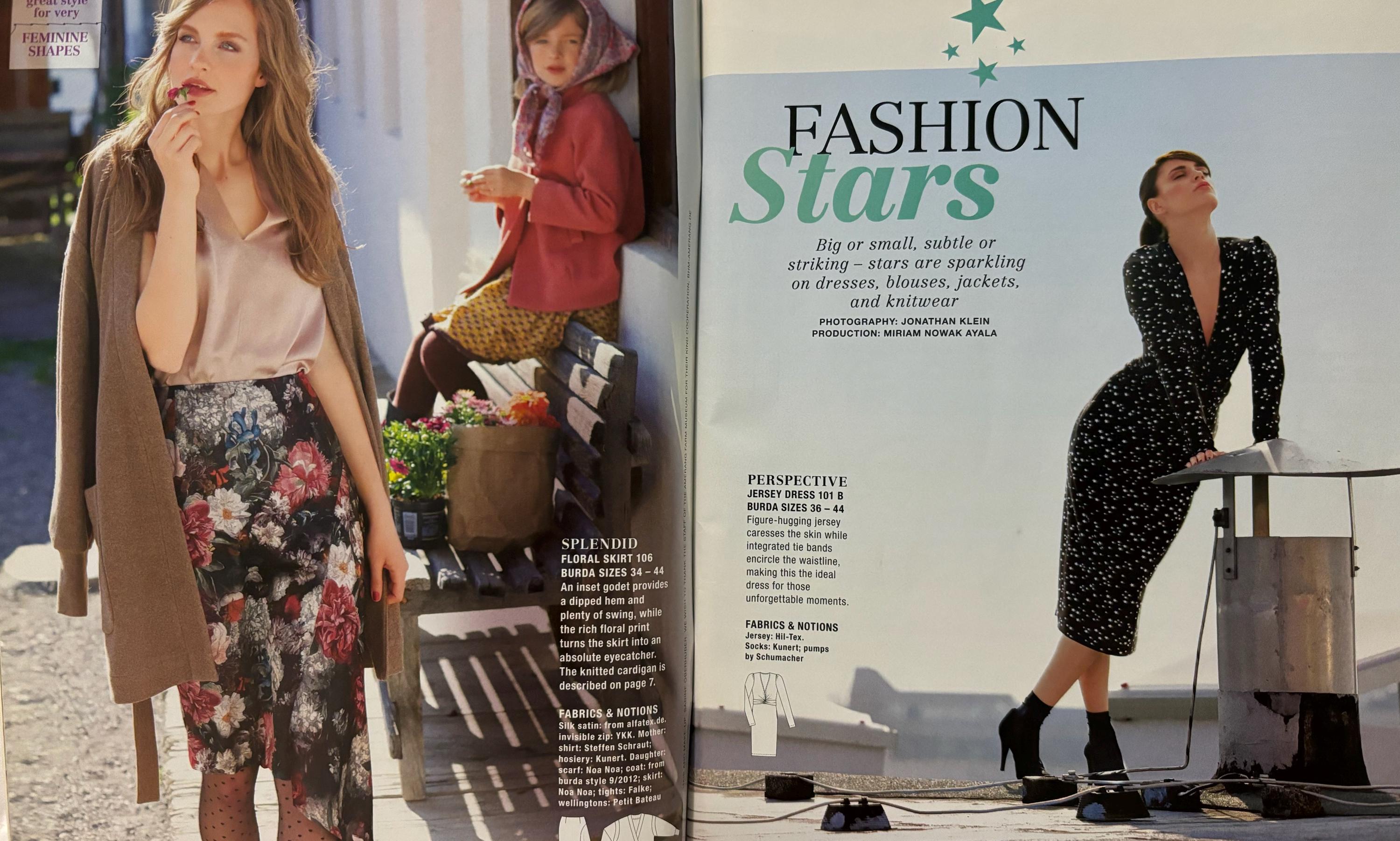 Burda Magazine September 2013 Sewing Pattern Women's Dress - English ...