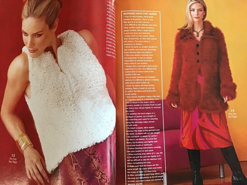 Vogue Knitting International Magazine Winter 00/01 Women's Dress ...