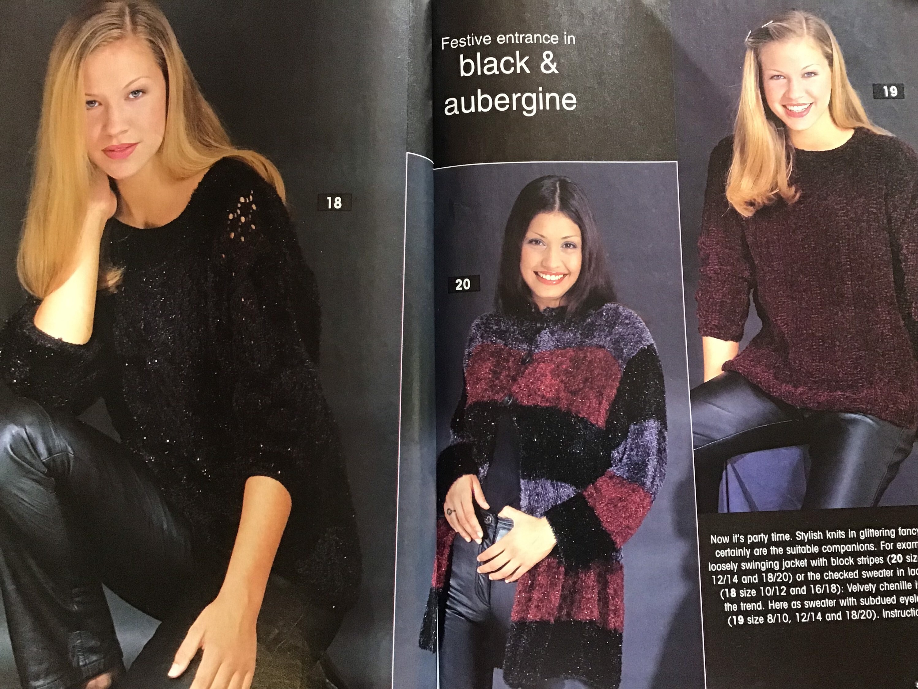Sandra Knitting Magazine Pattern November 1999 Women’s Children’s ...