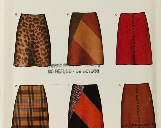 Sewing Pattern New Look 6300 Women's Misses Skirt - Size 6-8-10-12-14 ...