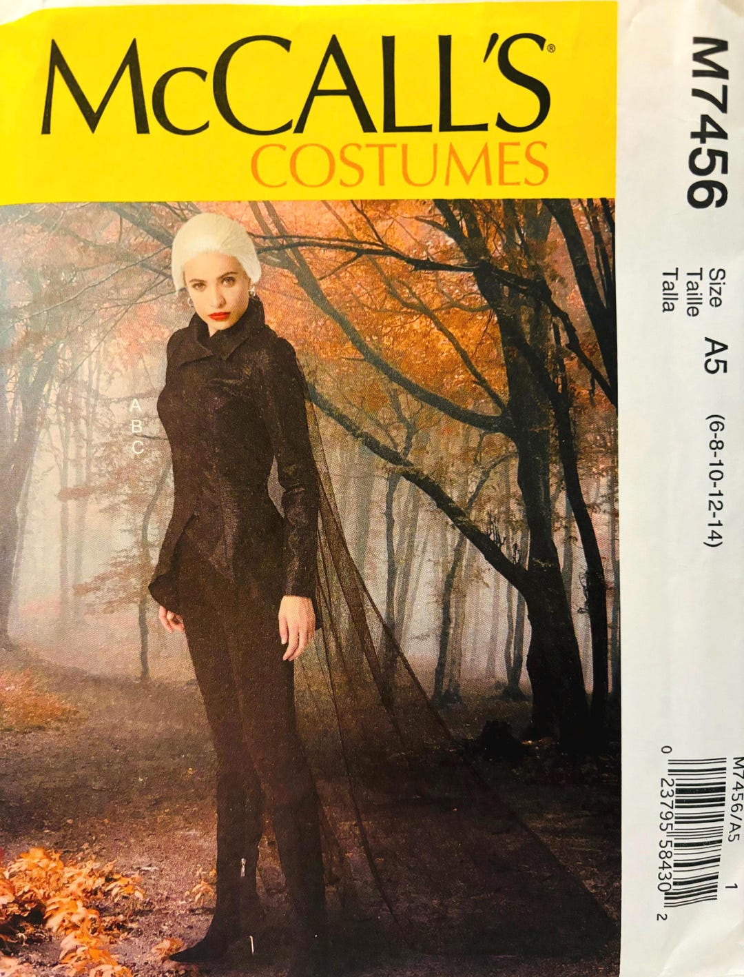 Sewing Pattern Mccall’s 7456 Women’s Costume Jacket & Leggings Size 6-8 ...